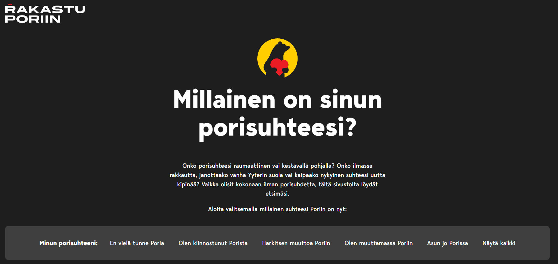 Porisuhteen hattutemppu ei nouse päähän – rakastuporiin.fi-sivu on ...